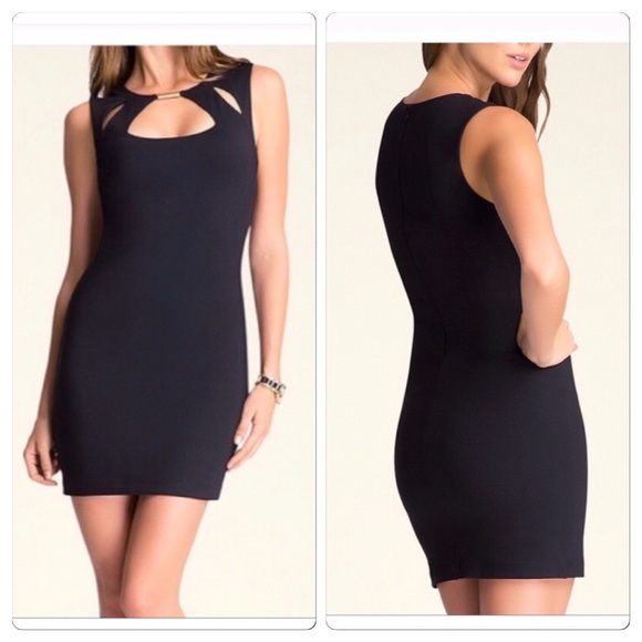 bebe | Dresses | Nwt Bebe Stunning Black Sleeveless Cutout Dress | Poshmark